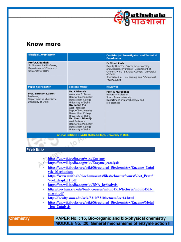 Biochemistry - Enzyme 1 | Download Free PDF | Enzyme | Catalysis