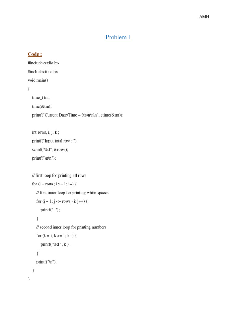 Demo Report Pattern | PDF