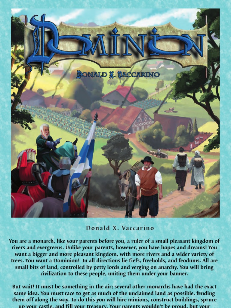Dominion GameRules | PDF | Playing Cards | Games Of Mental Skill