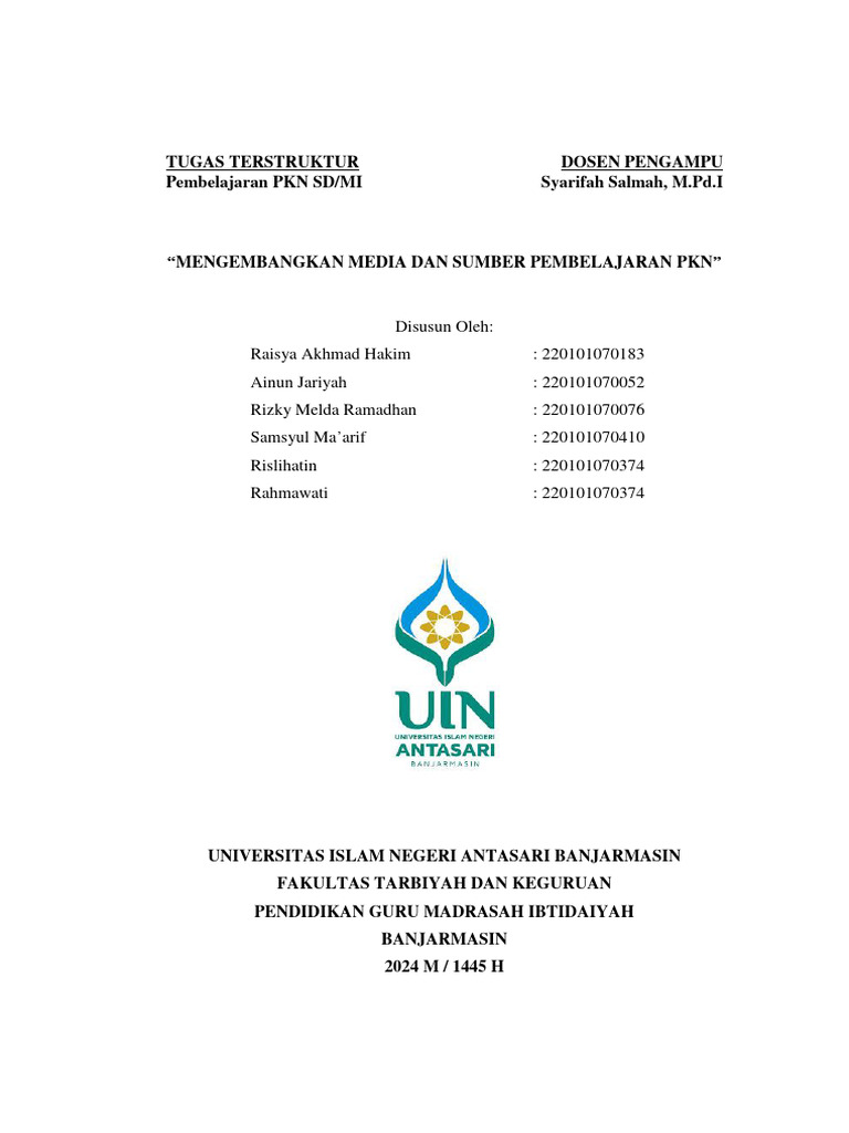 Kel 3 Pembelajaran PKN | PDF