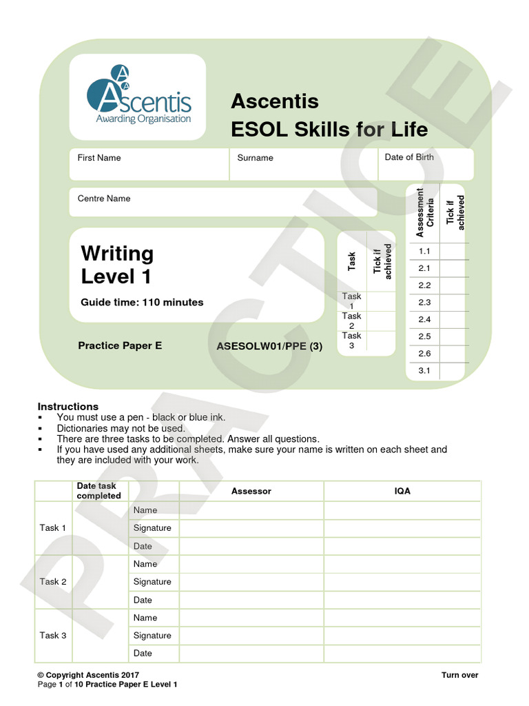 L1 ESOL Writing Candidate Paper PPE | PDF | Health Care | Social Programs