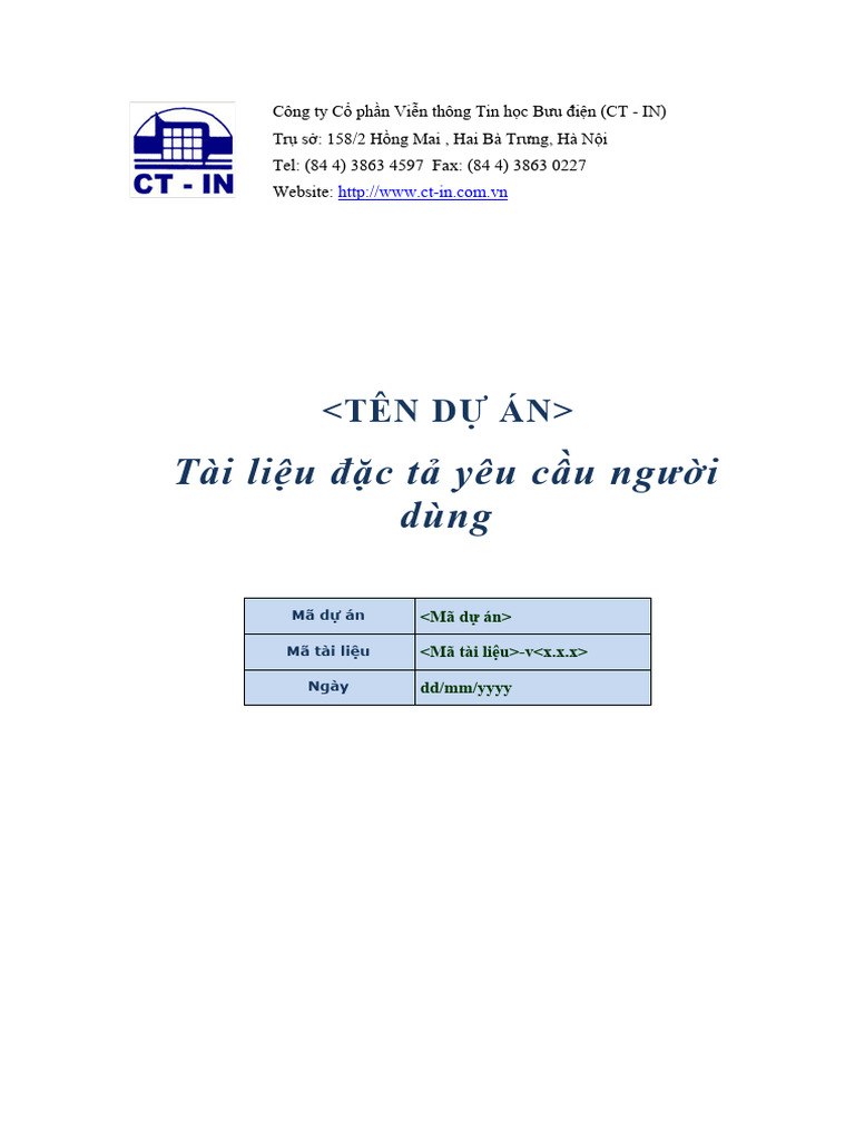 Template URD v1.0.0 | PDF