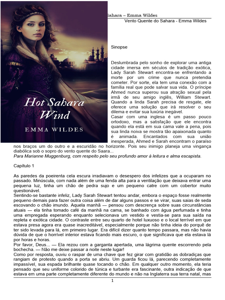 Vento Quente Do Sahara Emma Wildes | PDF | Roupas | Vinhos