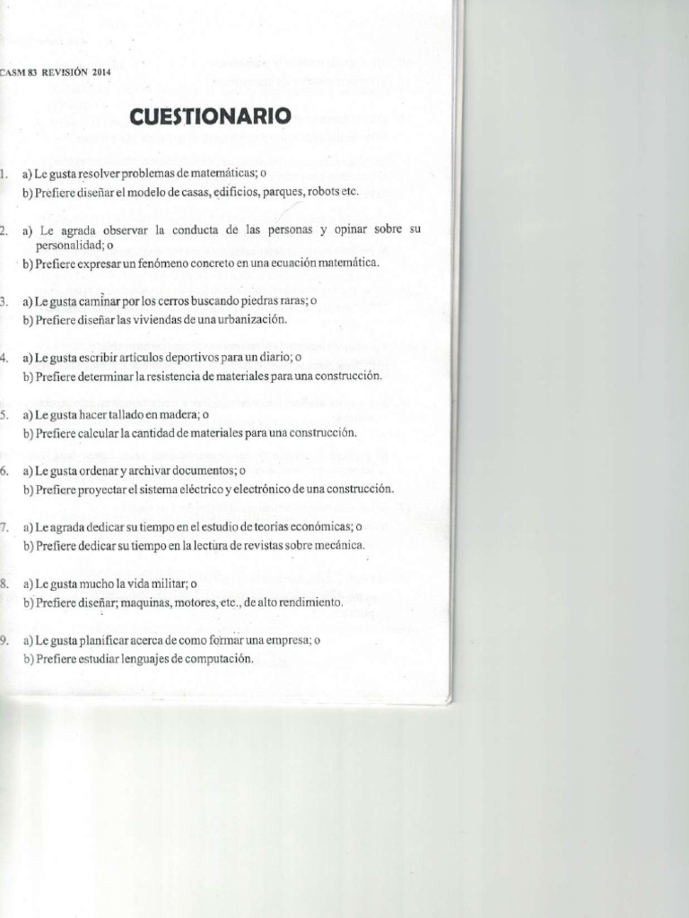 Cuestionario | PDF