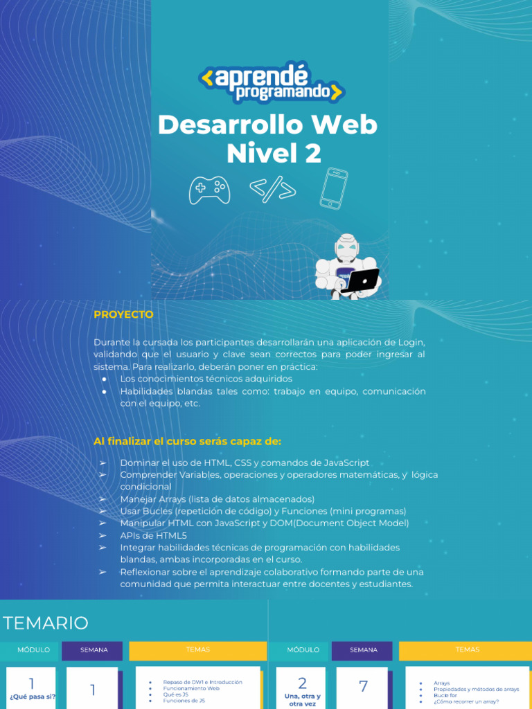 Desarrollo Web 2 - Aprende Programando | PDF | Red mundial | Internet y web