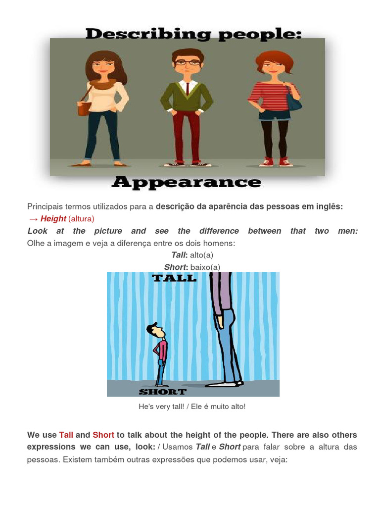Describing People Appearance | PDF | Percepção visual | Cor