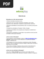 Guía para usar Educaplay fácilmente | PDF