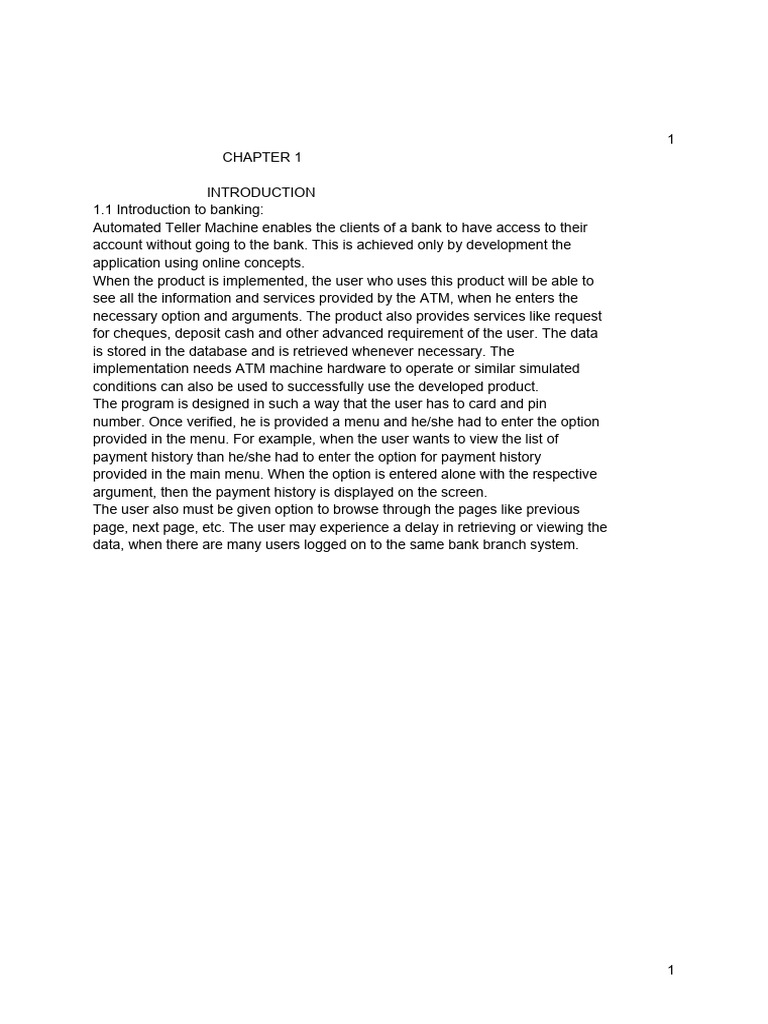 ATM Banking System | PDF | Automated Teller Machine | Debit Card