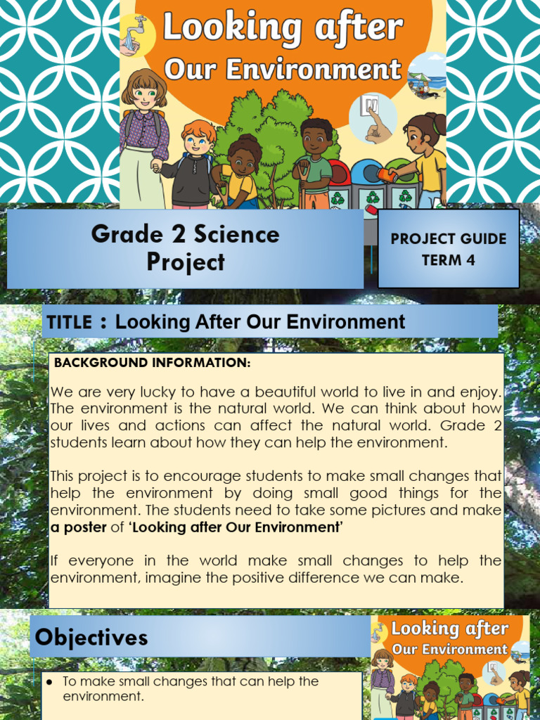 Grade 2 Project: Caring for the Environment | PDF | Cognition ...