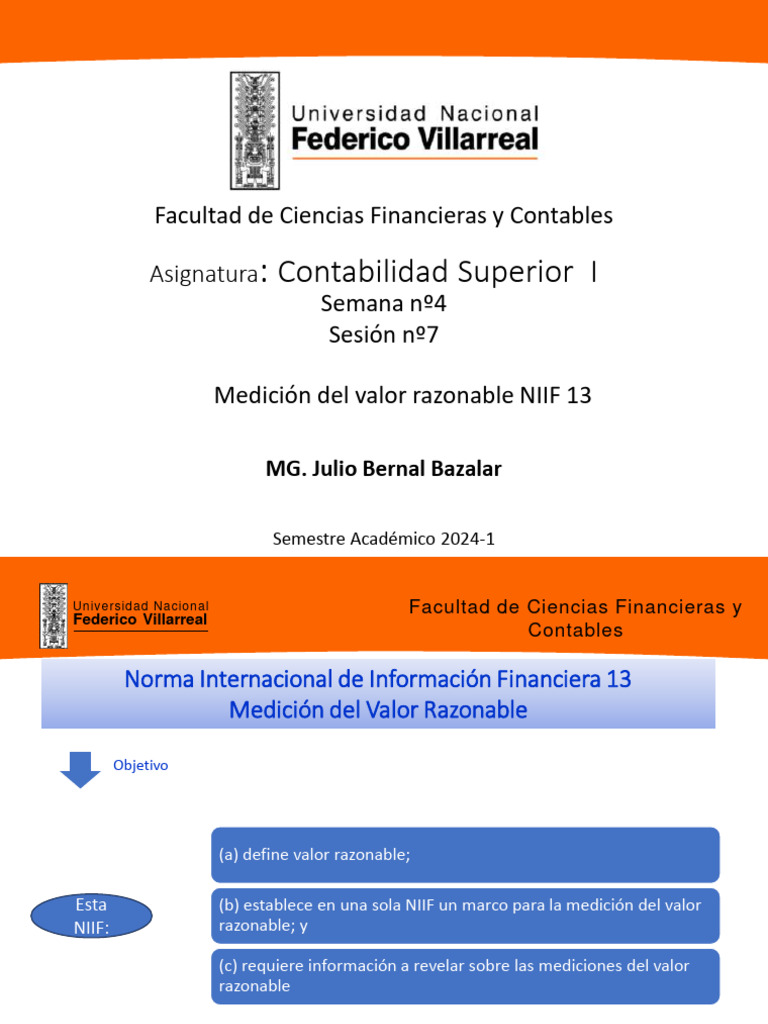 VALOR RAZONABLE NIIF 13 | PDF | normas internacionales de INFORMACION ...