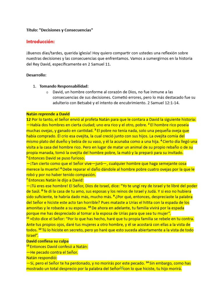 Decisiones y Consecuencias | PDF