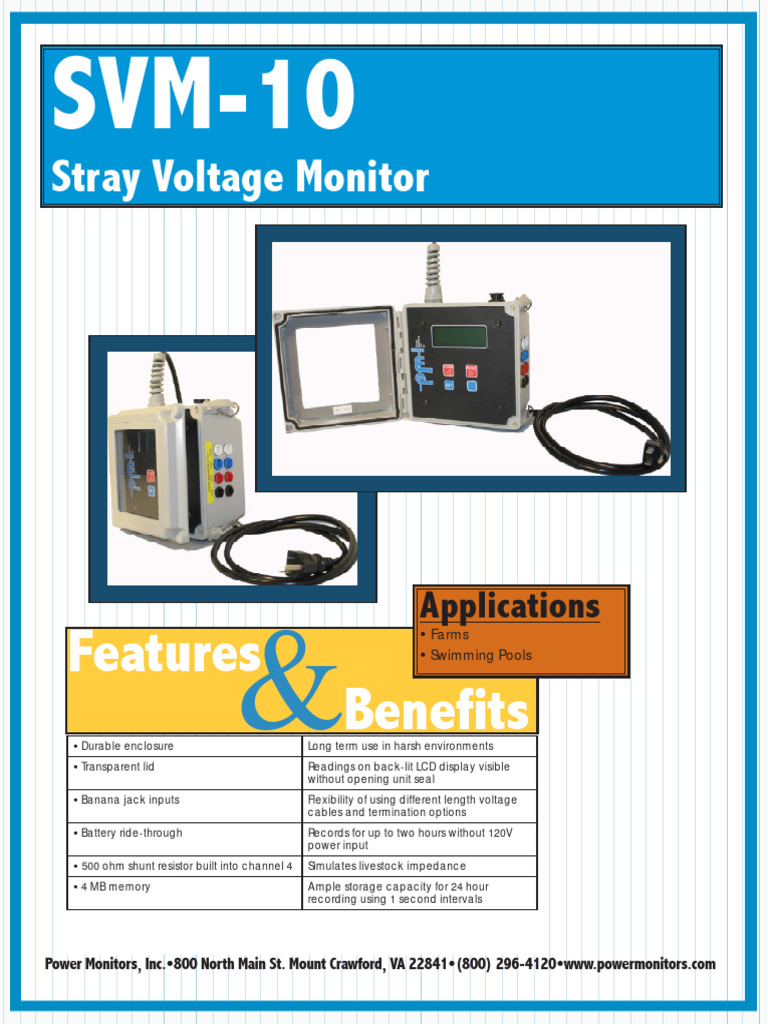 SVM 10 Features and Benefits - Indd | PDF | Voltage | Resistor