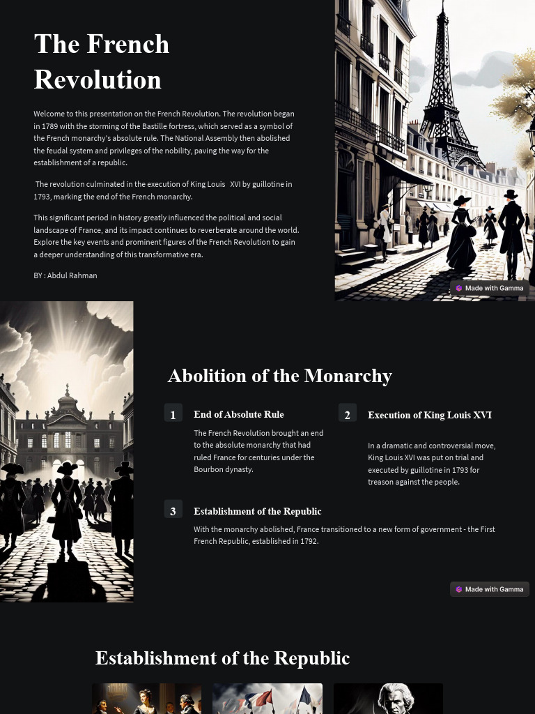 The French Revolution | Download Free PDF | Reign Of Terror | French ...