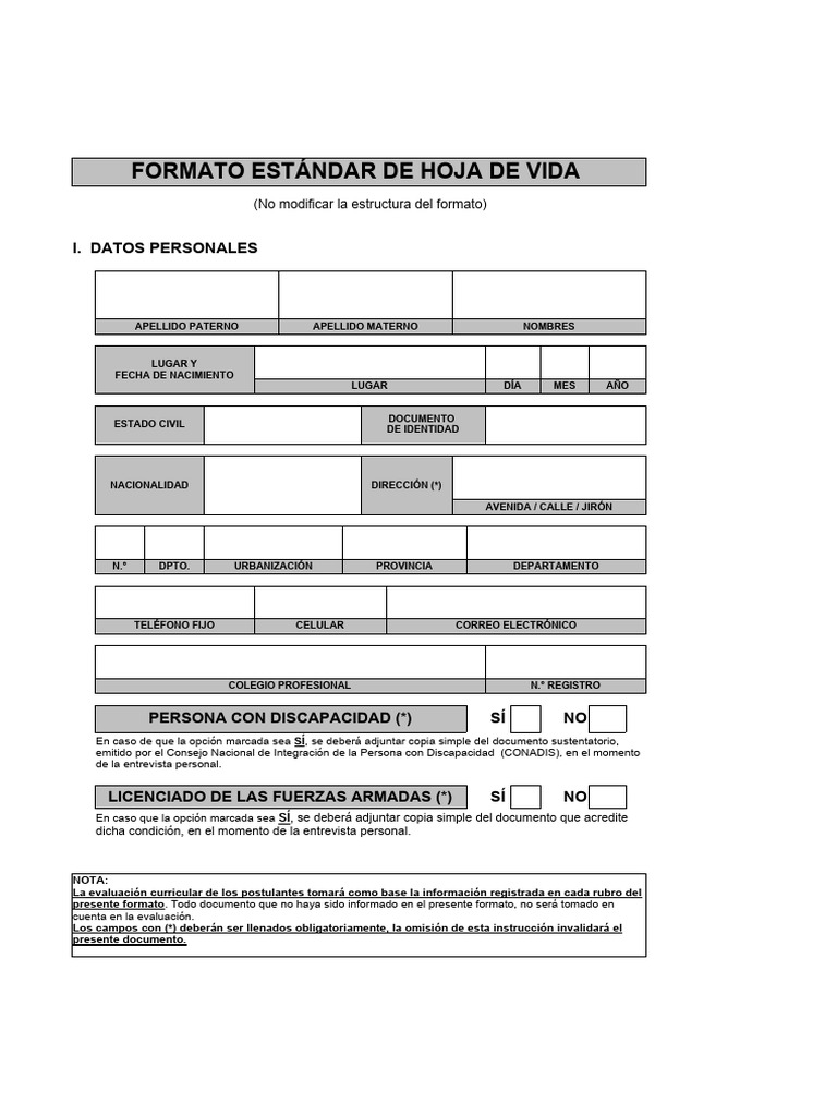 Formato Hoja | PDF