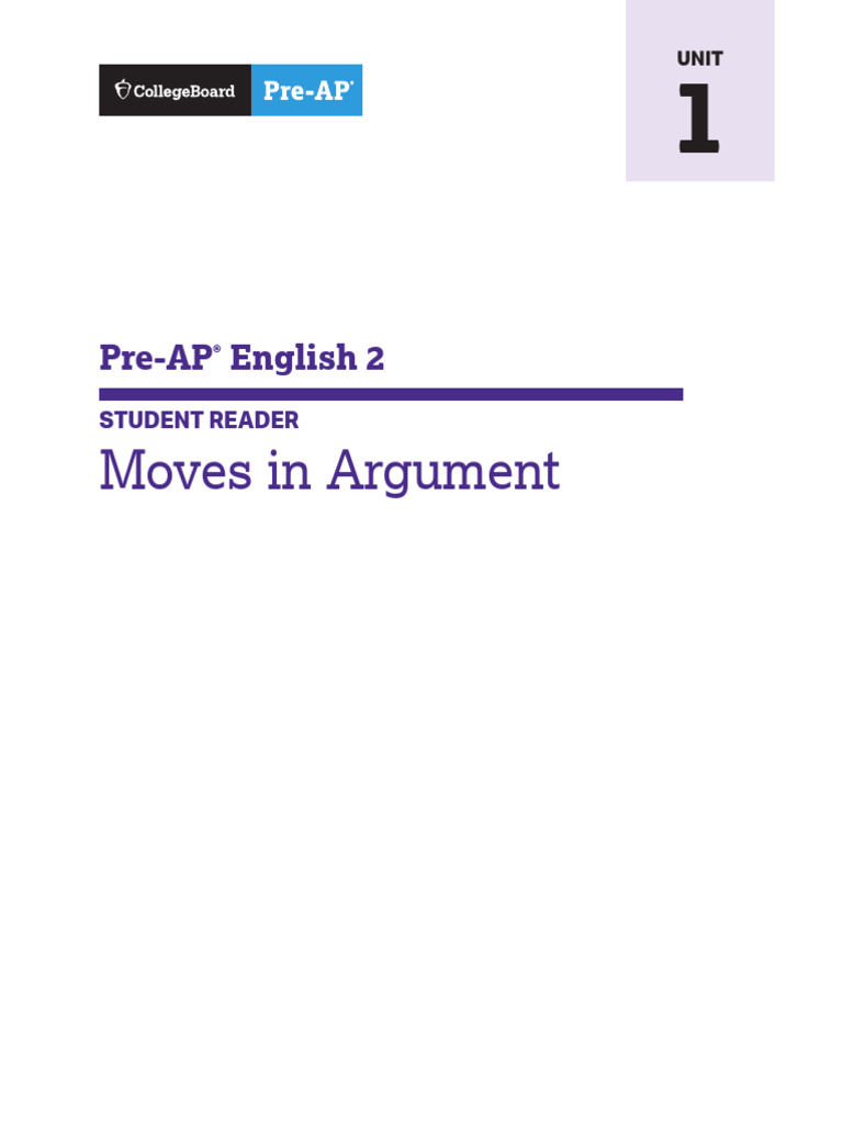 Moves in Argument | PDF | Advanced Placement | Virtual Reality