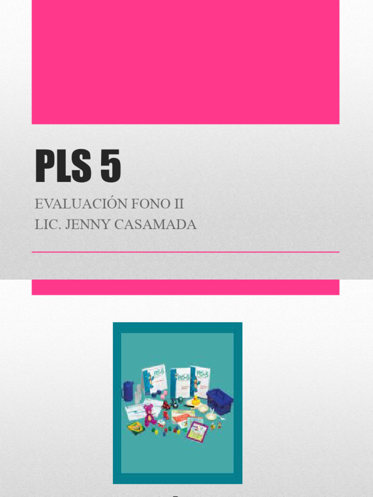 PLS 5 Parte 1 | PDF | Comunicación | Palabra
