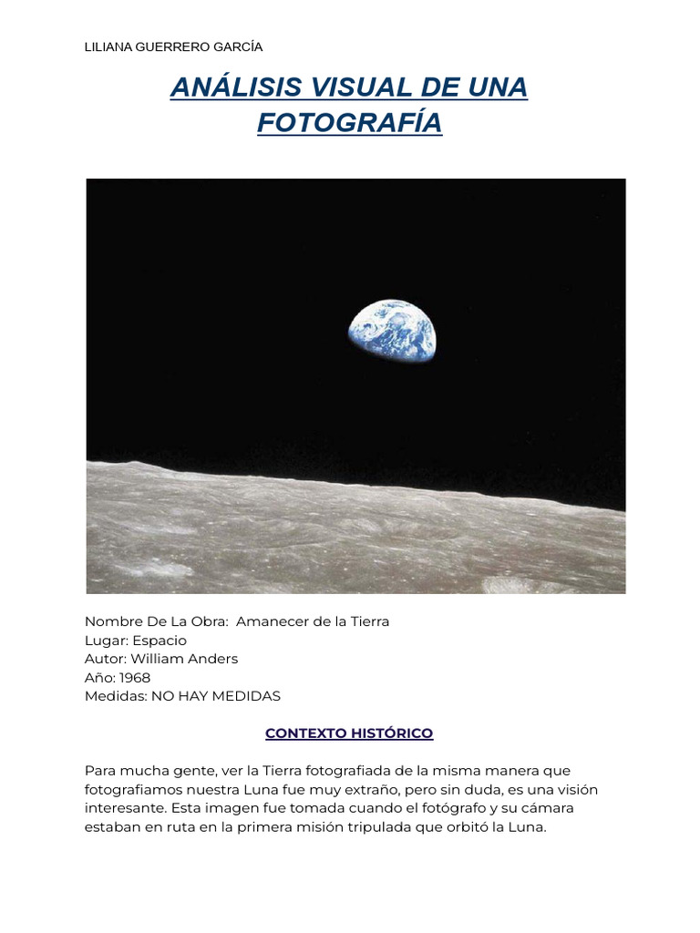 Análisis Visual | Descargar gratis PDF | Luna | Cámara