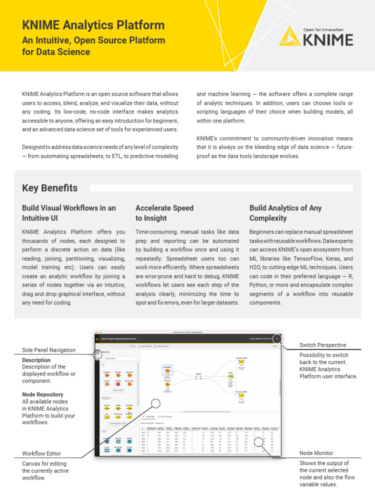 KNIME Analytics Platform | PDF | Analytics | Data Science