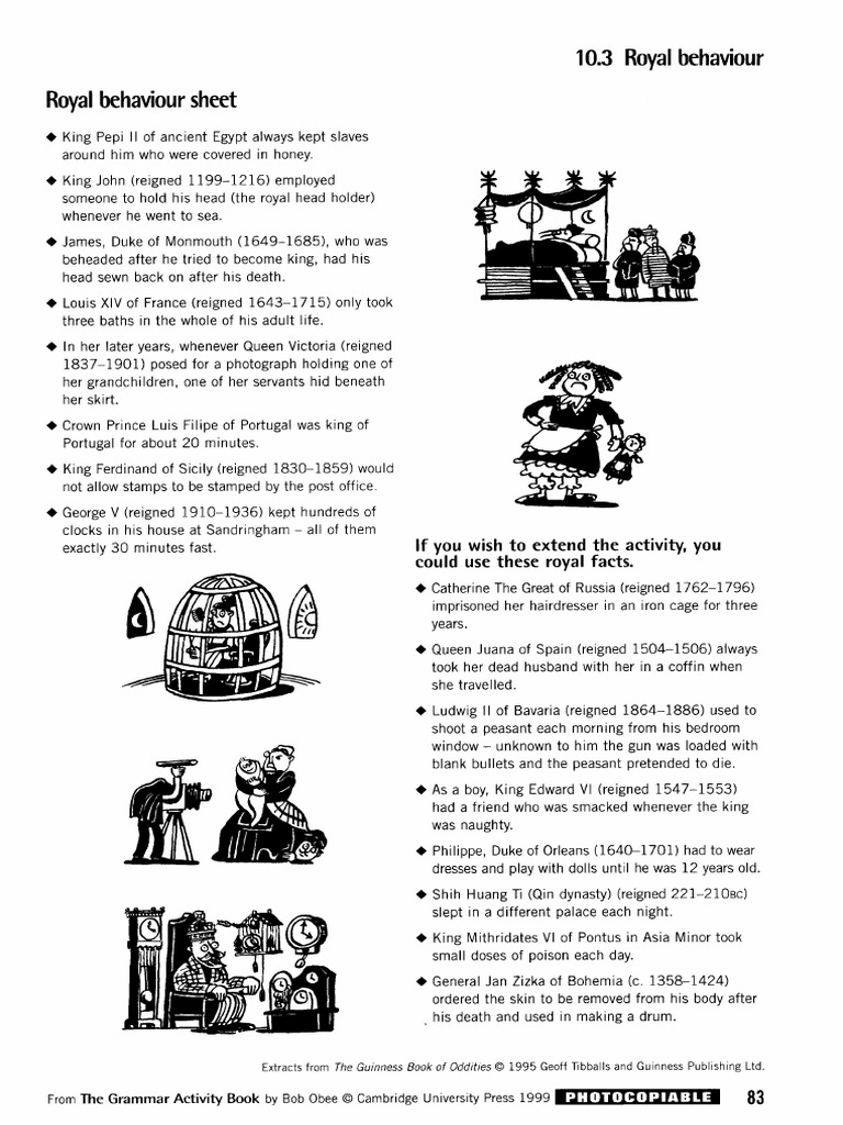 Royal Behaviour - Past Modal Verbs | PDF