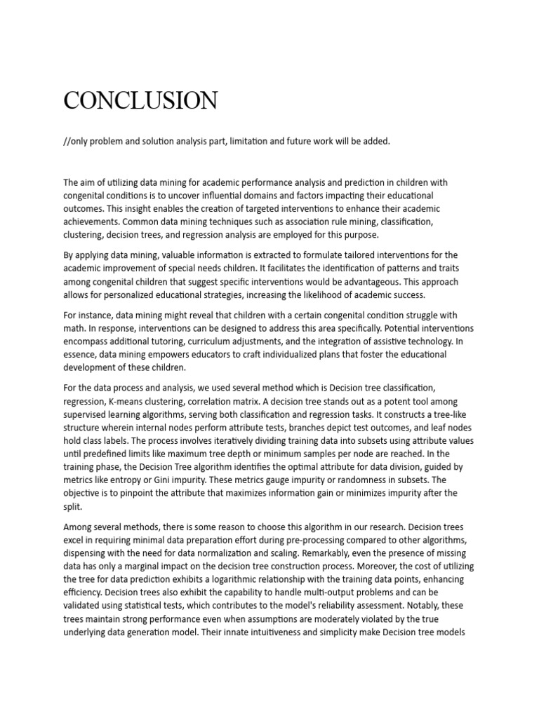 Conclusion p1 1st Draft | PDF | Cluster Analysis | Data Mining