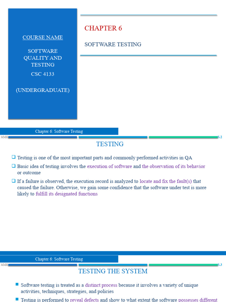SQAT - Ch.06 - Software Testing | PDF | Software Testing | Control Flow SQAT - Ch.06 - Software Testing | PDF | Software Testing | Control Flow