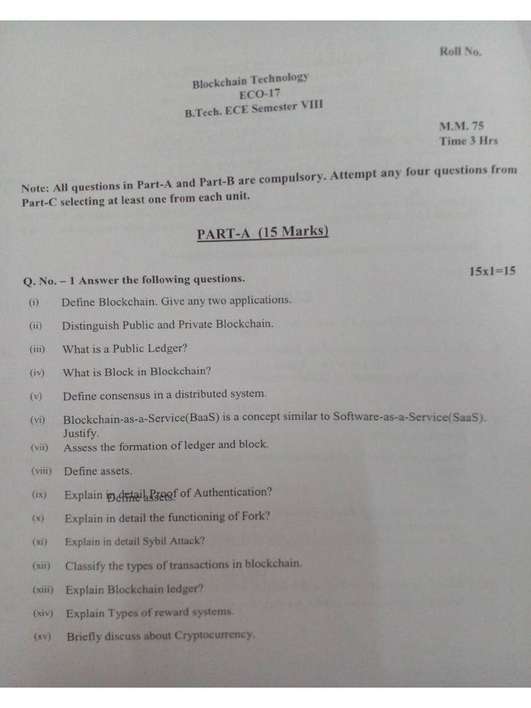 Question Paper | PDF