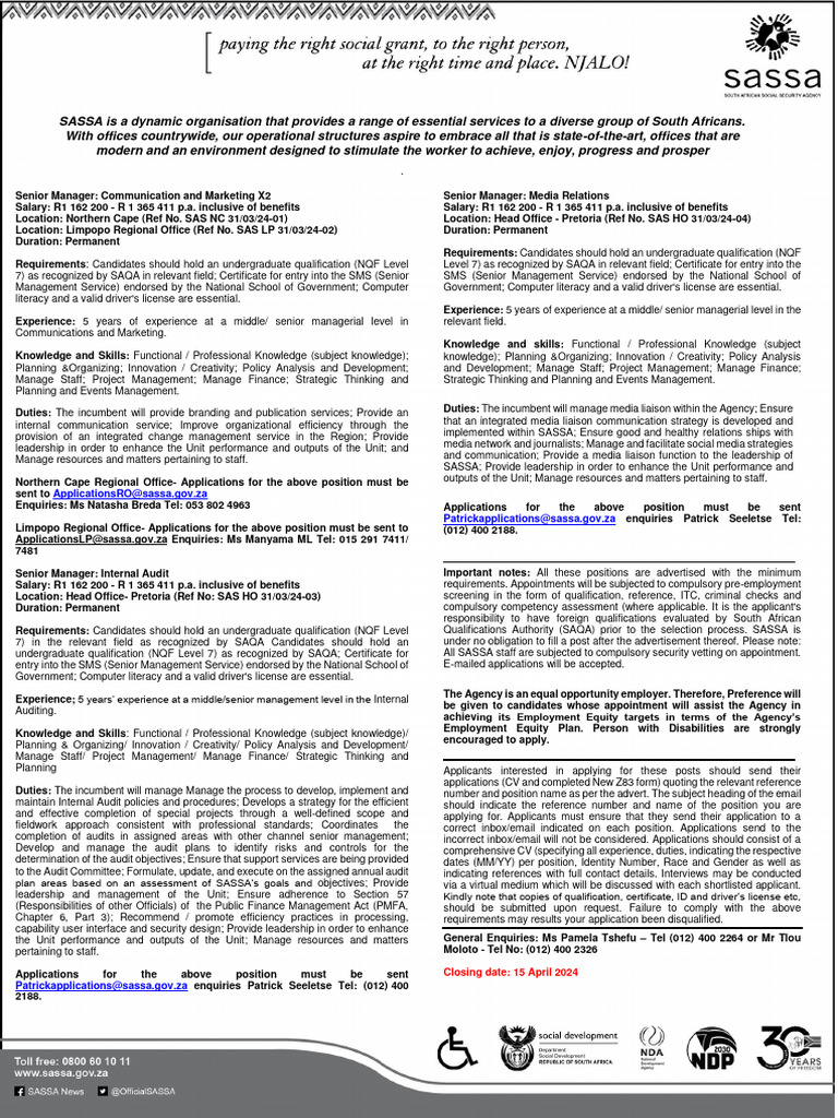Sunday Times Advert (31 March 2024) Detailed Advert | PDF | Audit ...