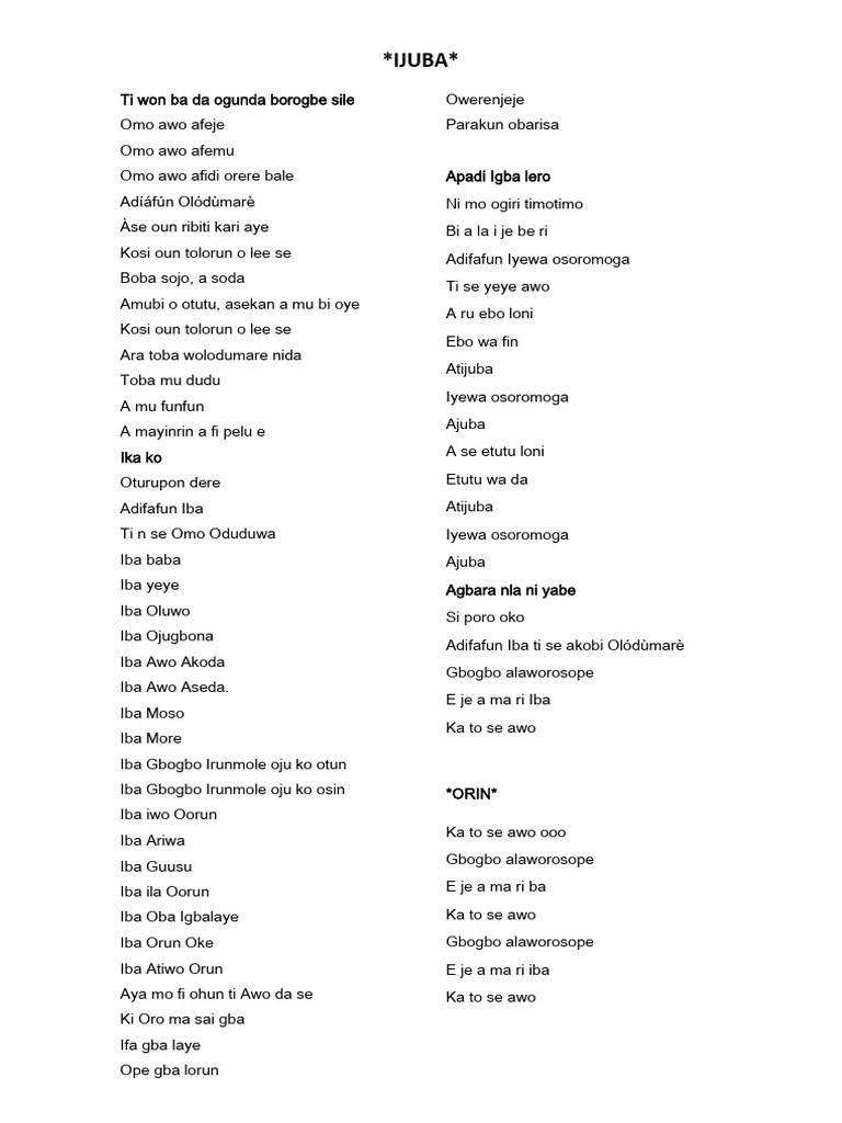 Iba APRENDIZAJE YORUBA | PDF