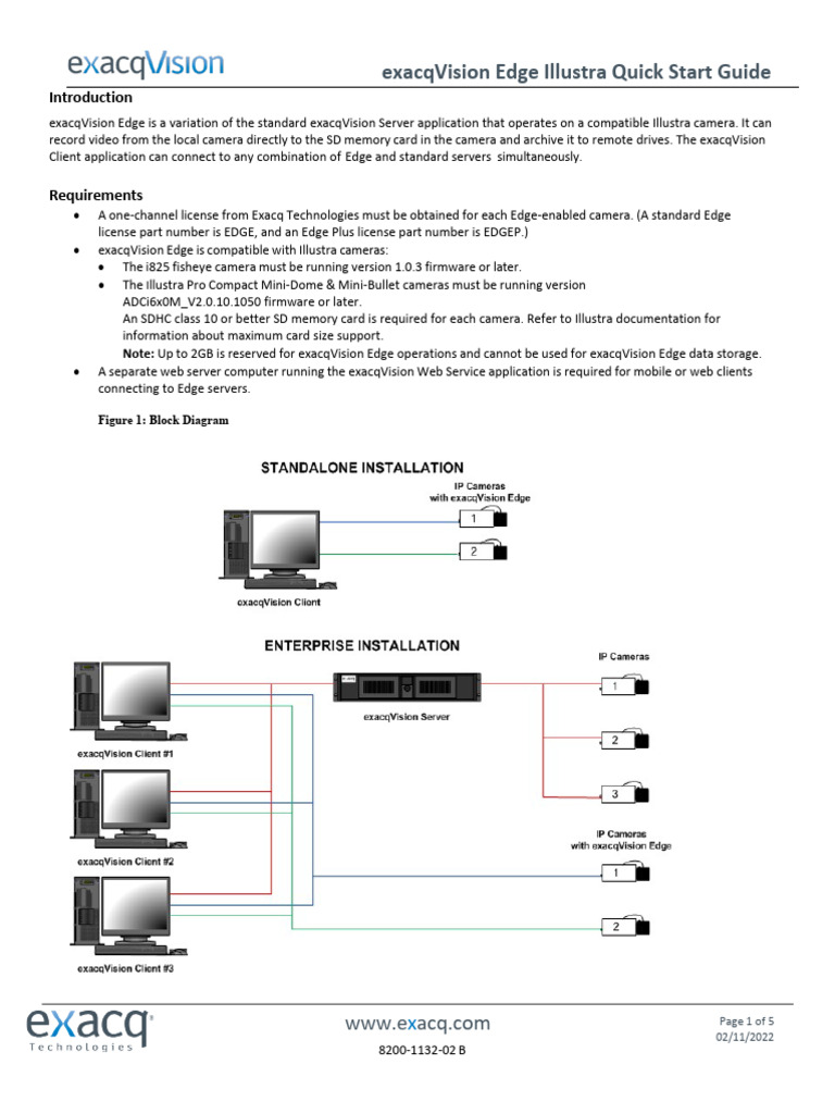exacqVision Edge Illustra Setup Guide | PDF | World Wide Web | Internet ...