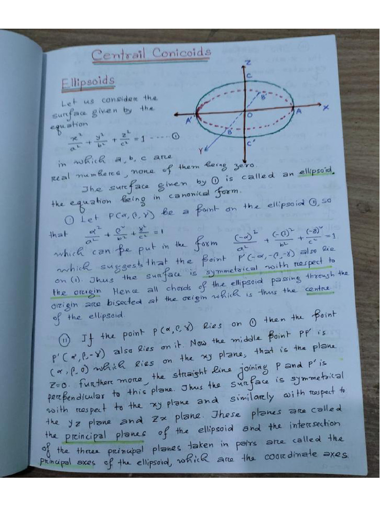 Central Conicoid | PDF