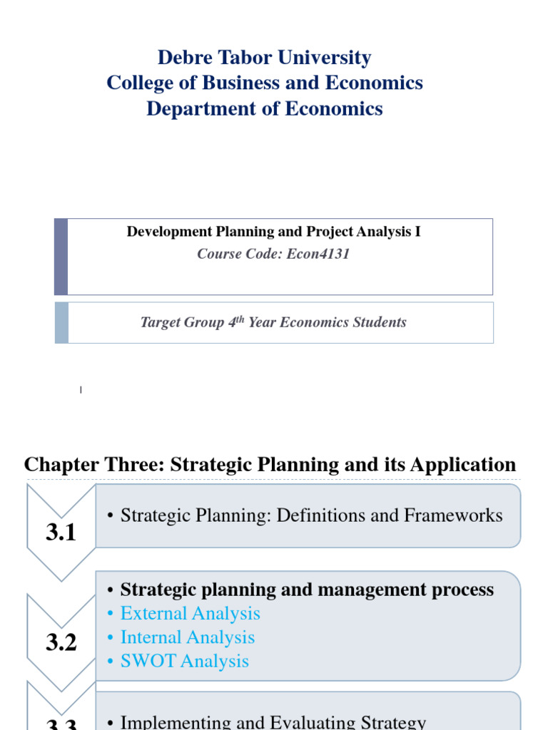 CH 3 | Download Free PDF | Strategic Management | Strategic Planning