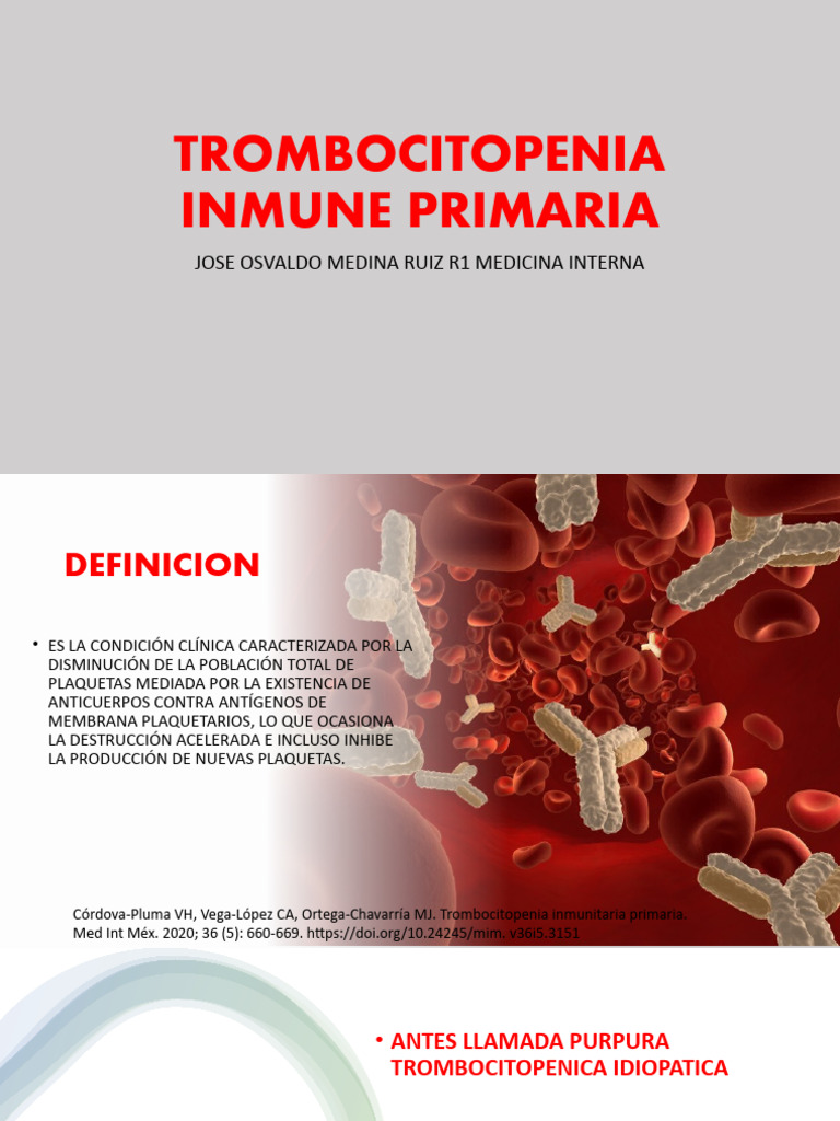 Trombocitopenia Inmune Primaria | PDF | Inmunología | Enfermedades y ...