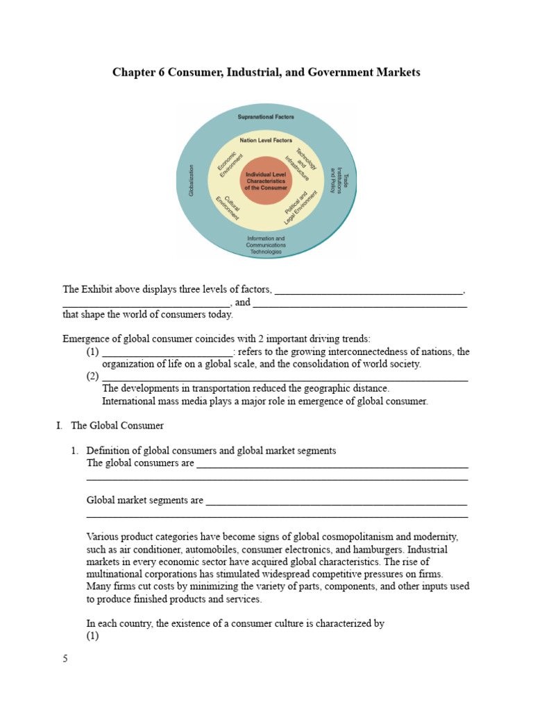 Chapter 6 - Consumer, Industrial, and Government Markets | PDF ...