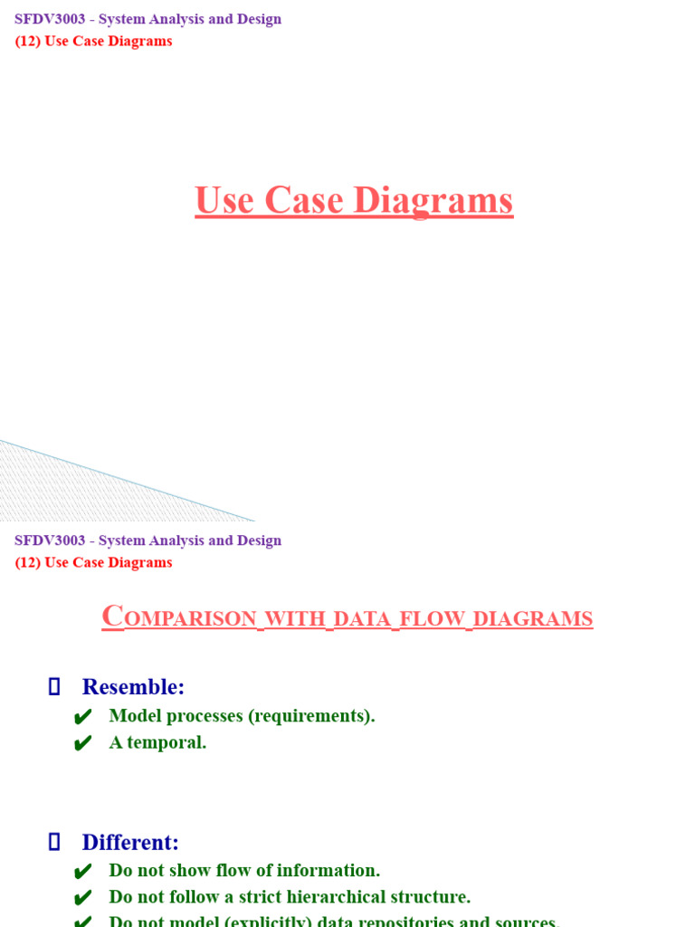 CS441 - Lecture 5 - Use Case Diagrams | Download Free PDF | Use Case | System