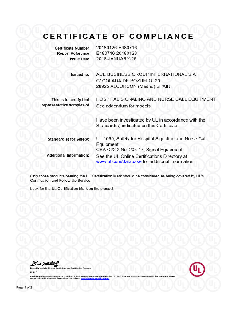 Certificado UL | PDF | Electronics