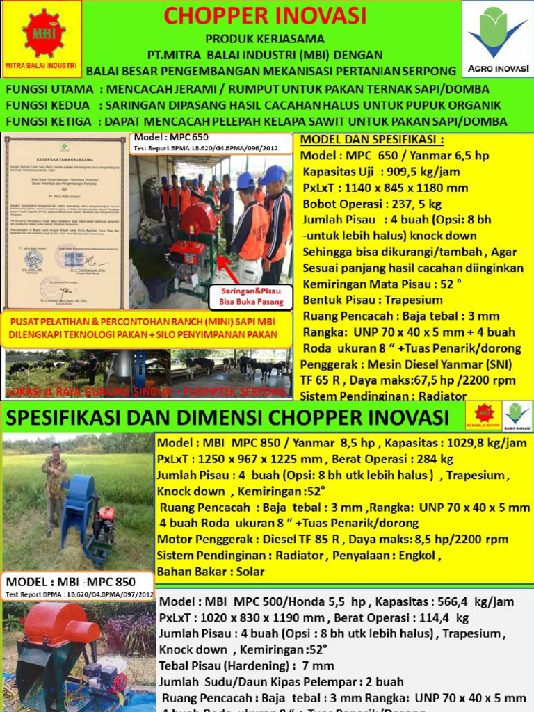 Brosur Chopper 2013 | PDF