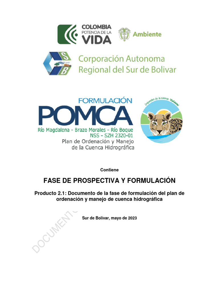 Fase de Formulación Pomca Bzo Morales-Rio Boque | PDF | Sustentabilidad ...