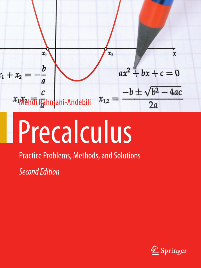 Precalculus: Mehdi Rahmani-Andebili | PDF | Integral | Numbers