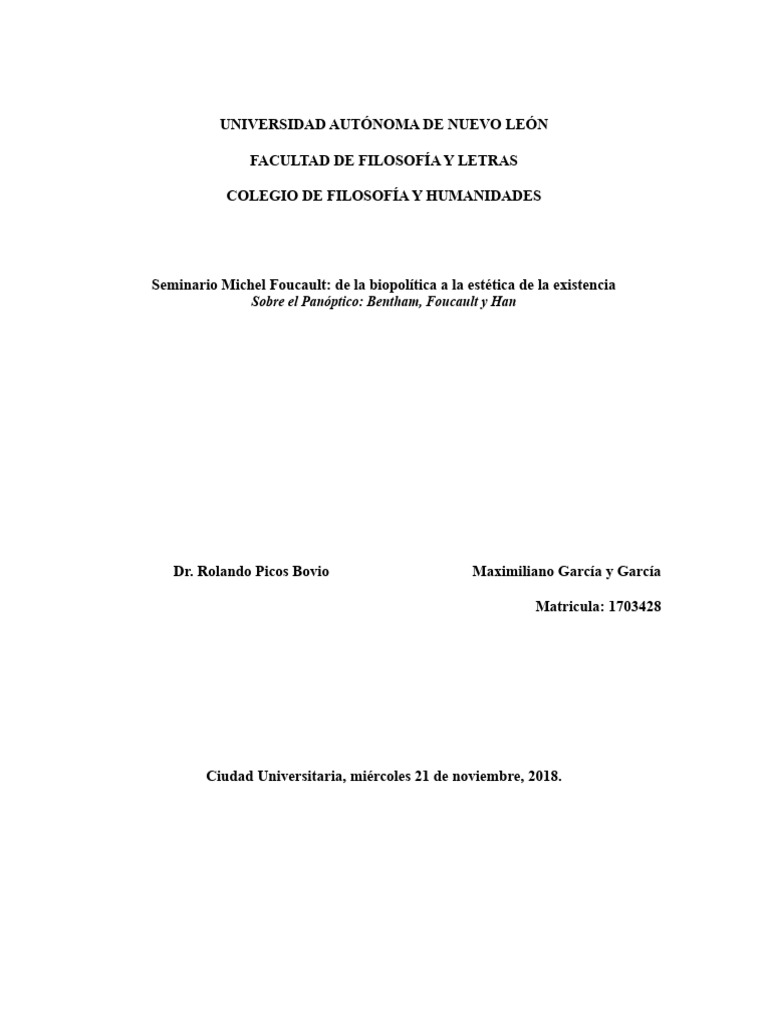 Artículo Humanitas 1 | PDF | Michel Foucault | Prisión