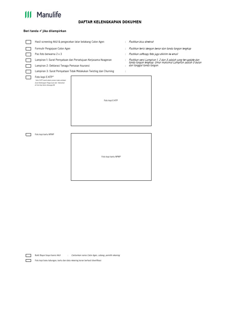 Manulife Recruitment Apps Form - Premier Agency V.2022020 | PDF