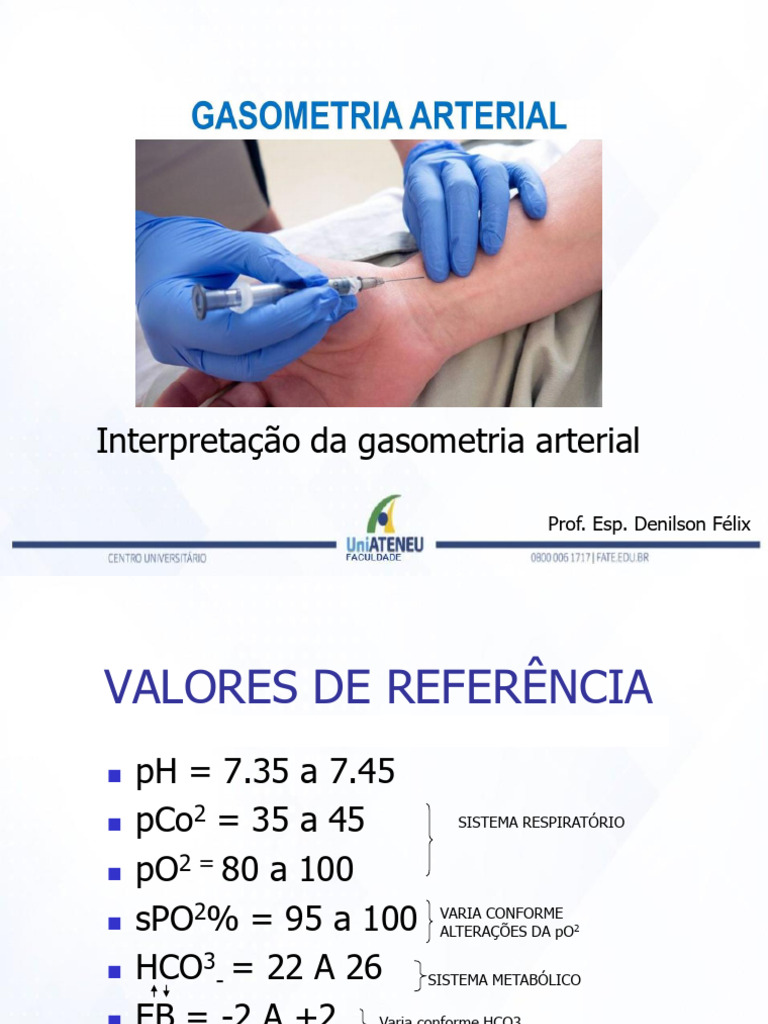 Gasometria Arterial | PDF | Doença de obstrução pulmonar crônica ...