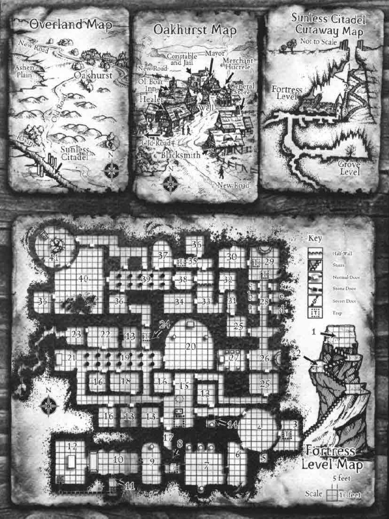 The Sunless Citadel - Maps | PDF