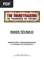 Rider Técnico de Som para Shows | PDF | Instrumentos musicais ...