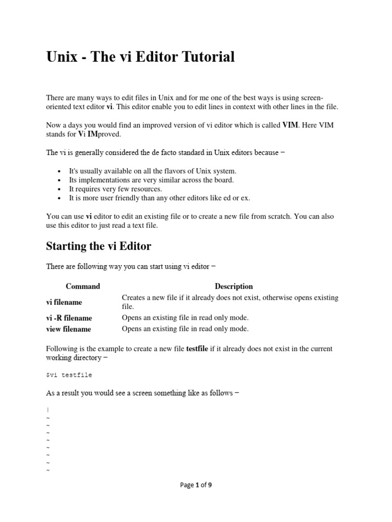 5 - More On Vi Editor | PDF | Computer File | Filename