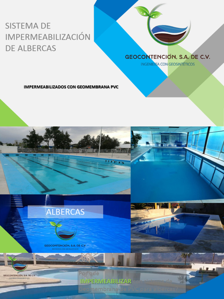Impermeabilización Albercas PVC | PDF | Cloruro de polivinilo | Materiales