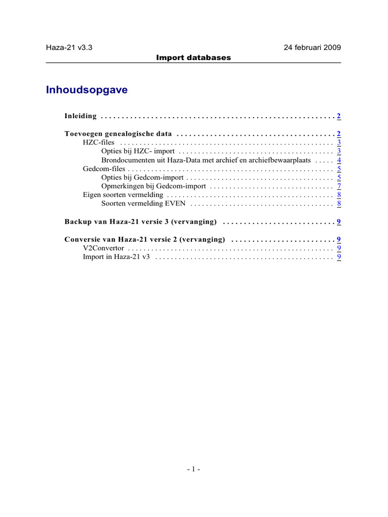 Import Databases | PDF