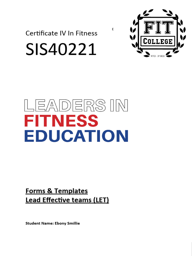 Lead-Effective-Teams-Forms.v1.0 | Download Free PDF | Performance ...