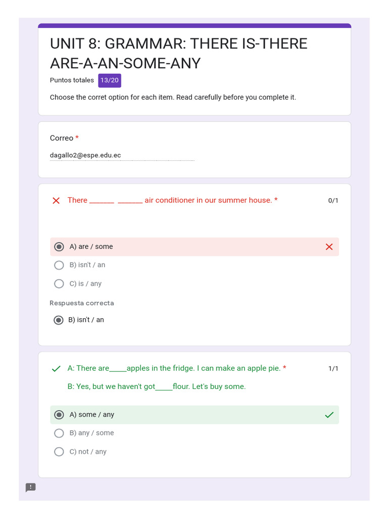 Unit 8_ Grammar_ There is There Are a an Some Any_davidgallo | PDF | Food Ingredients | Western ...