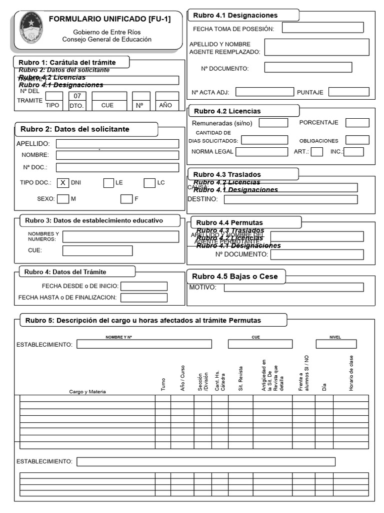 FU - UNIFICADO - Blanco CGE ENTRE RIOS | PDF | Justicia | Crimen y violencia