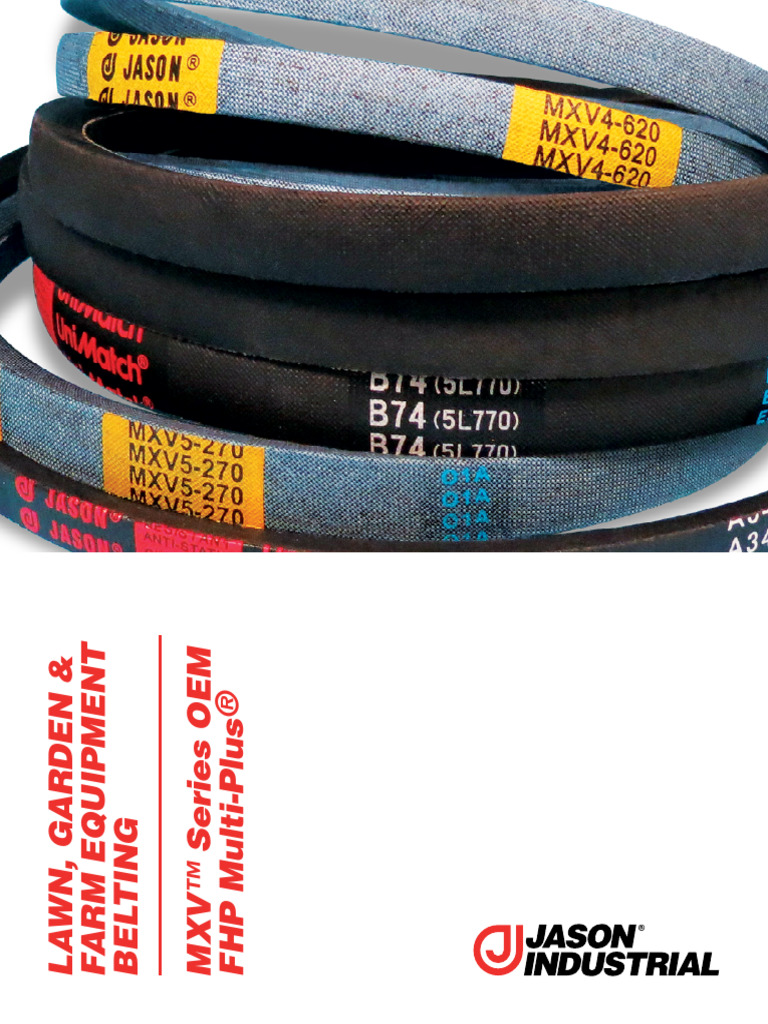 Jason Industrial by Megadyne Lawn Garden Segment Catalog 1 | PDF | Belt ...